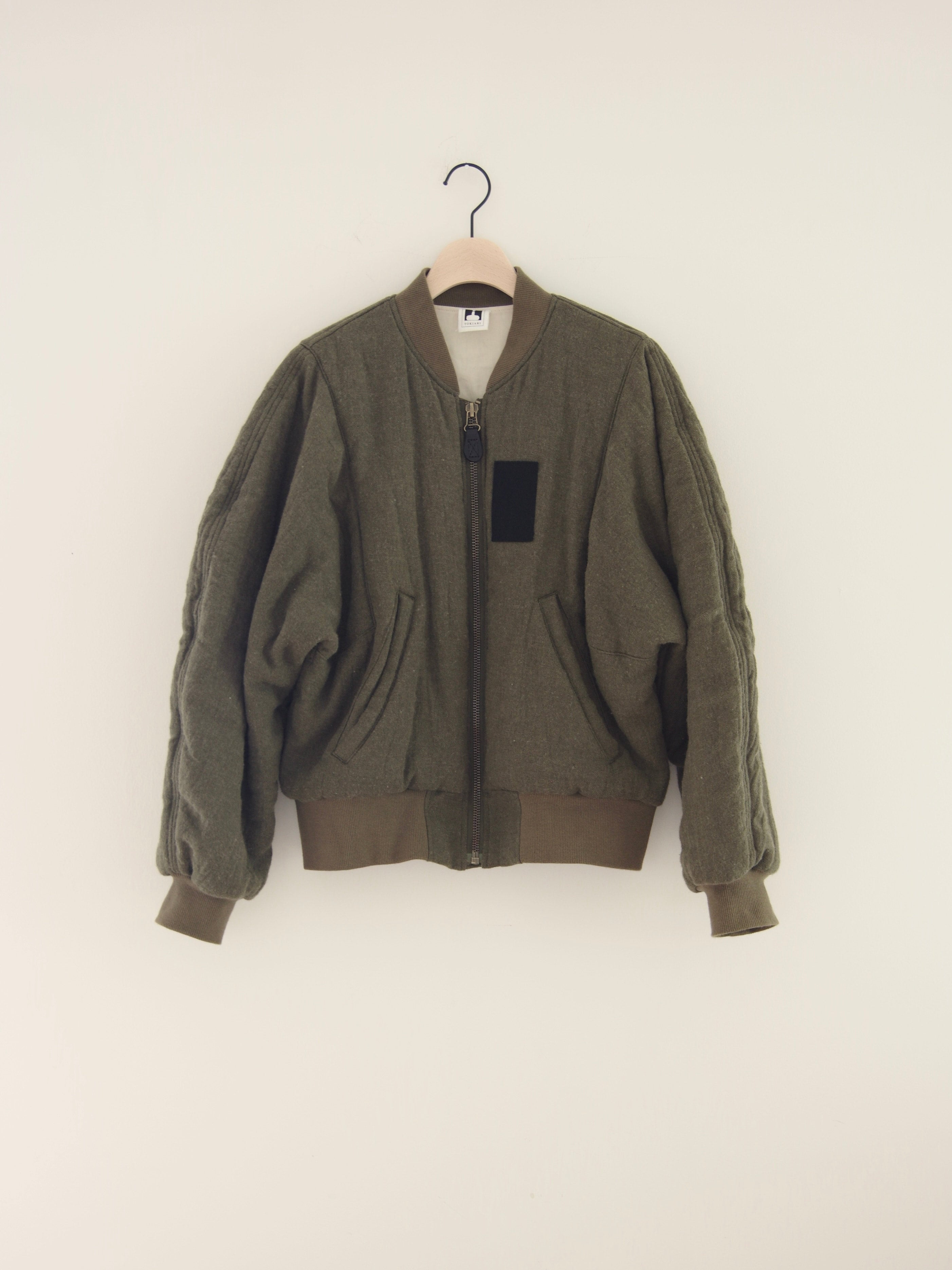 'DOGU' PRIMITIVE BOMBER JACKET - RAMIE LINEN WOOL 1.0.0 | TOKIARI 時在服飾設計
